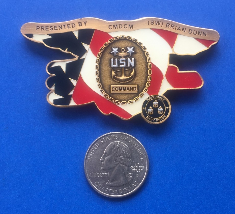 US NAVY CHALLENGE COIN - USS MCFAUL (DDG-74) COMMAND MASTER CHIEF (CMC ...