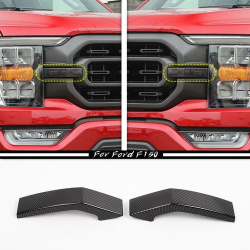 For 2021-2023 Ford F150 F-150 Carbon Fiber Front Grille Insert Cover ...