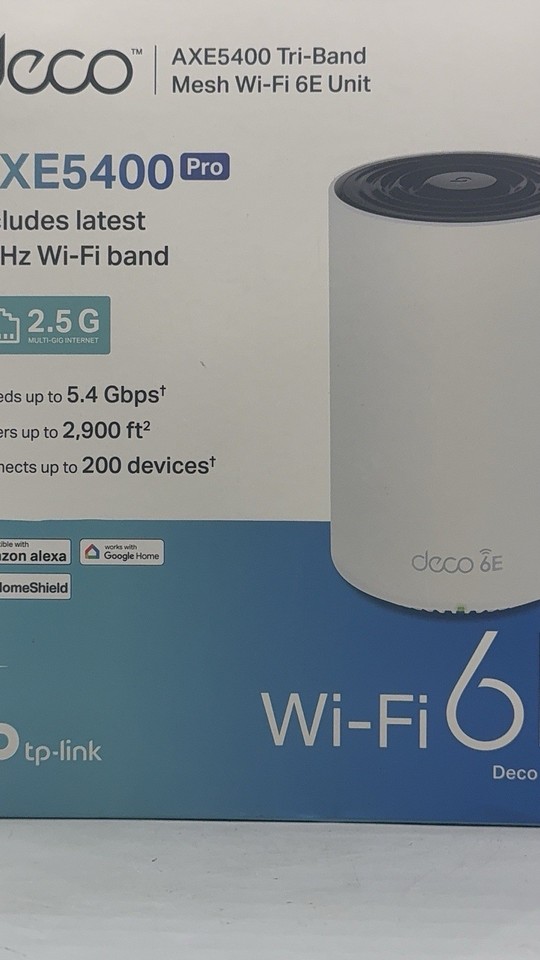 TP-Link Deco XE75 Pro AXE5400 Tri-Band WiFi 6E Mesh System 6GHz Band | eBay