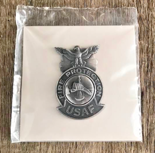 Air Force Fire Protection Fire Fighter Badge Pin Mini '84 | eBay