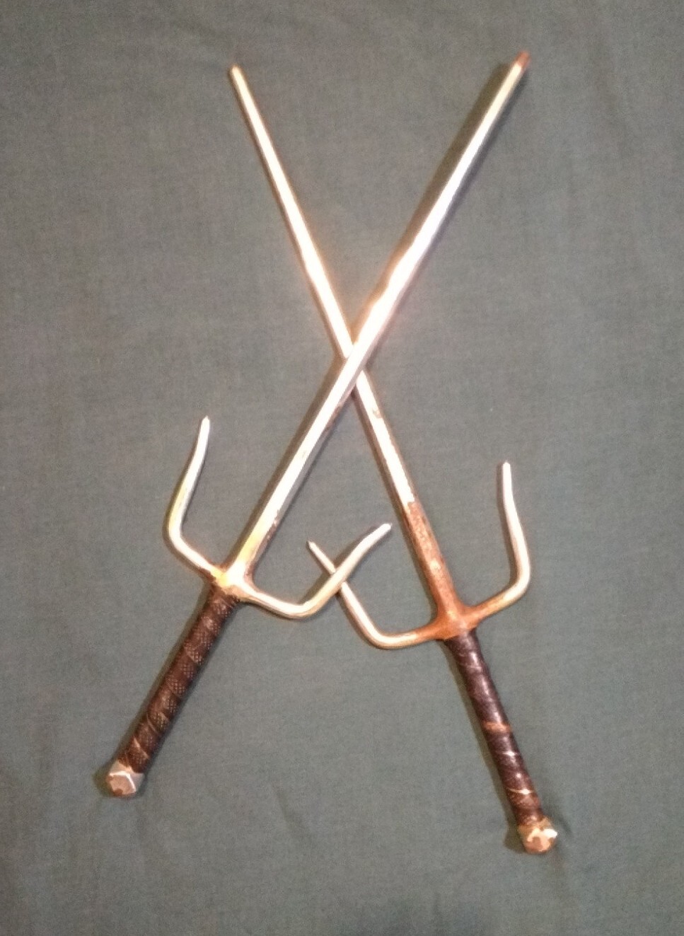 Vintage Sai Jitte Pair of Metal Kung Fu Karate Japanese Sword Weapon | eBay