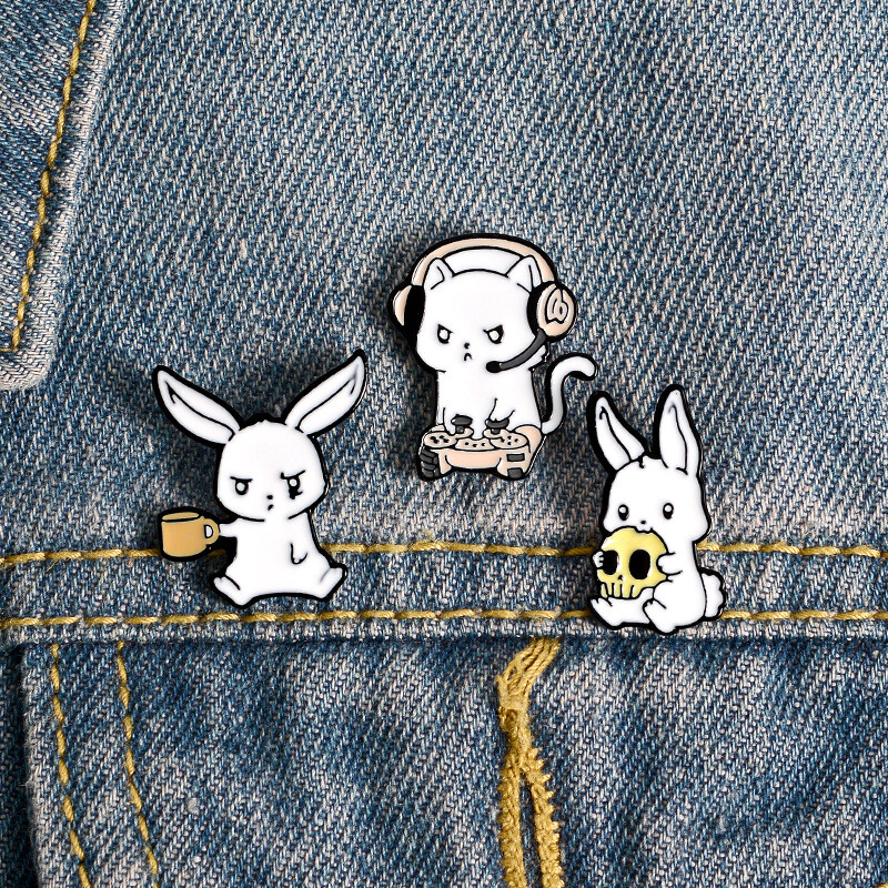 Creative Cartoon Animal Brooch Lapel Pin Enamel Pins Badge Brooches ...