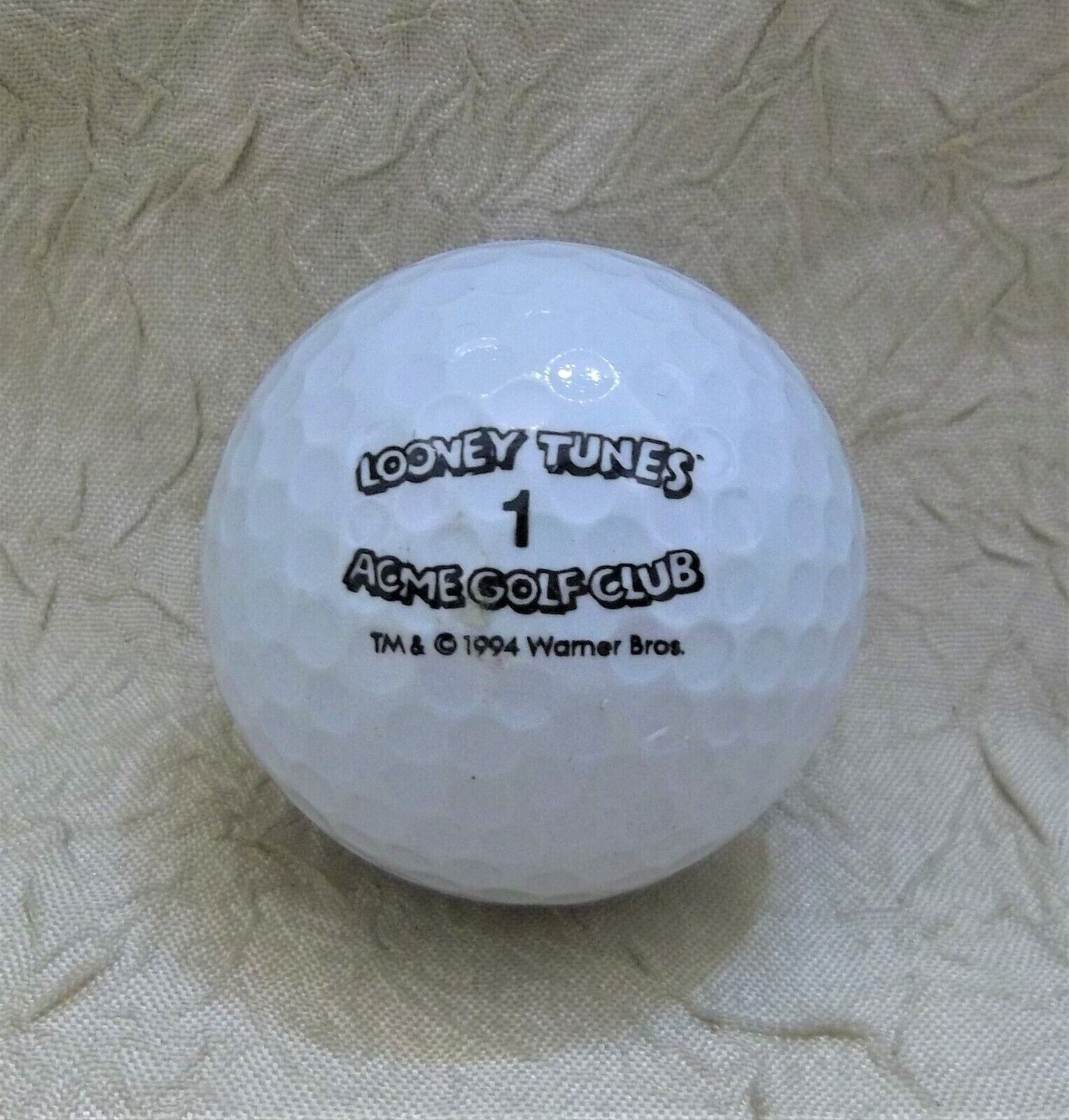 TAZ Single Golf Ball Looney Tunes Acme Golf Club Club Golf Brand ...