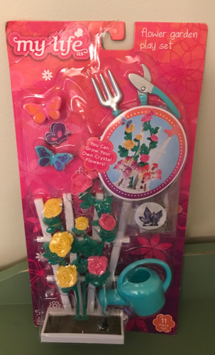 My Life Dolls Flower Garden Playset Grow your own Crystal Flowers 11 ...