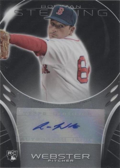 2013 Bowman Sterling - Rookie Autographs Allen Webster #BSAR-AW (AU, RC ...