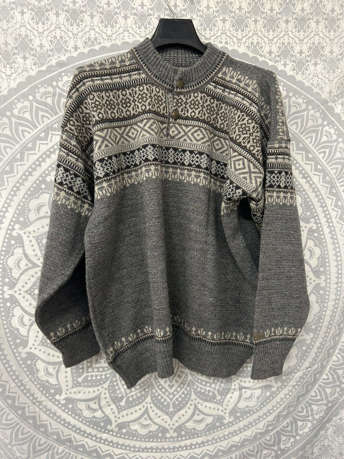 Vintage Dale Of Norway Wool Sweater Pullover XL Unlin… - Gem