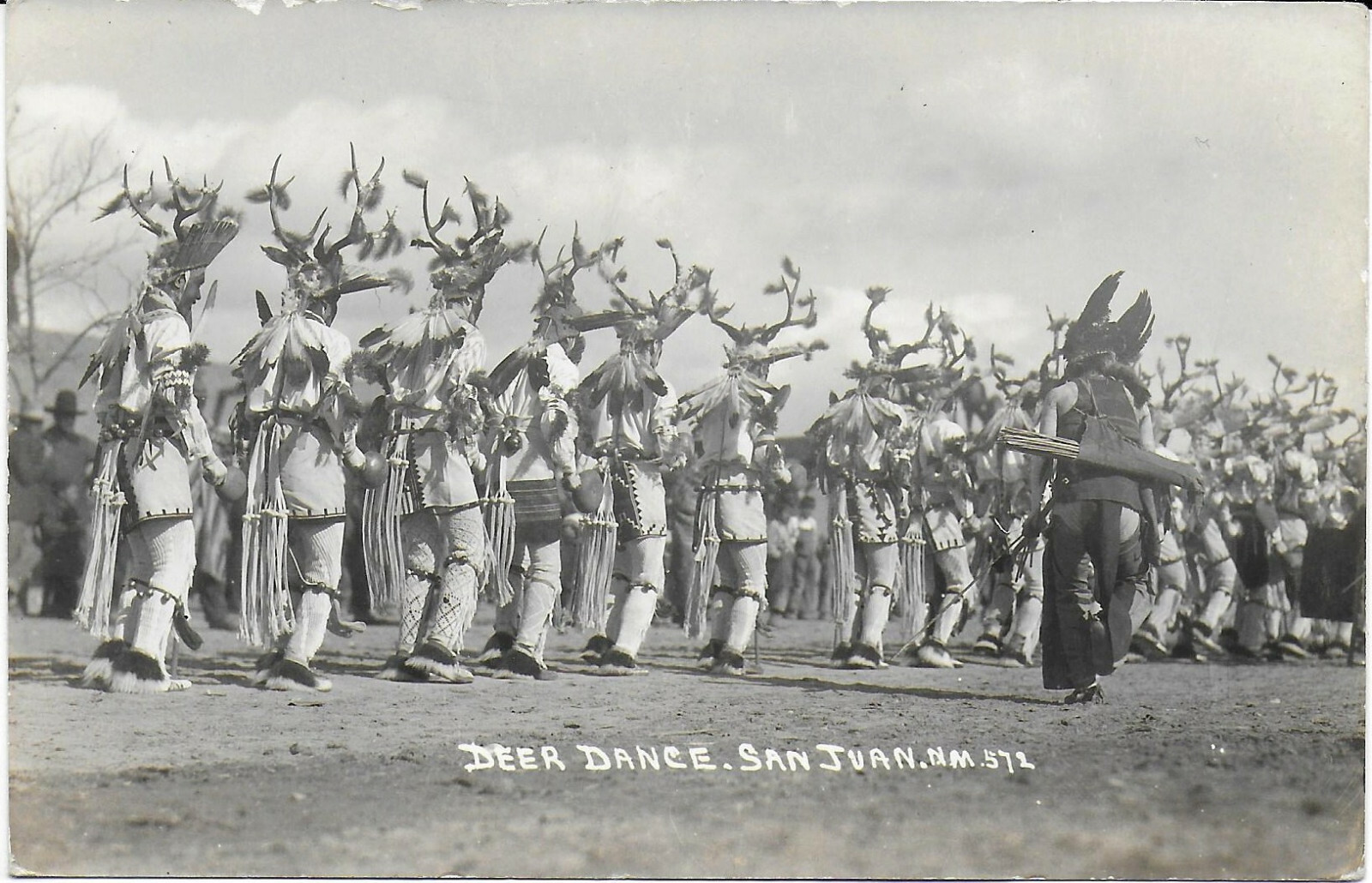 RPPC of Native American Deer Dance in San Juan New Mexico 1920-40s | eBay