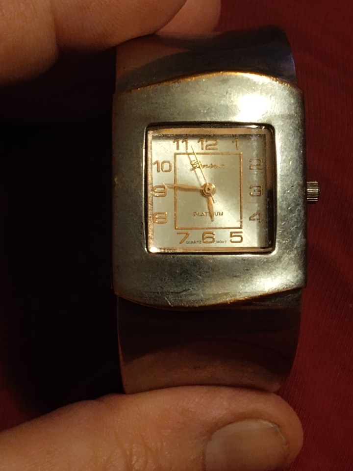 Geneva Platinum No:7064 Cuff Bracelet Quartz Women's Watch Small | eBay