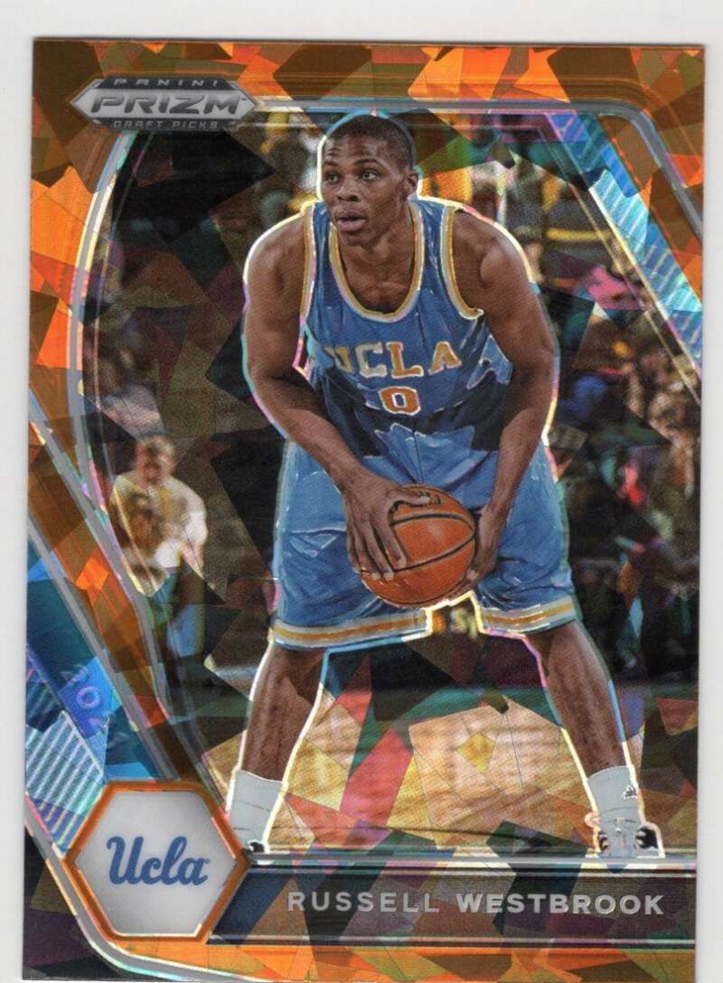 RUSSELL WESTBROOK 2021-22 Panini Prizm Draft Picks Prizms Orange Ice #5 ...