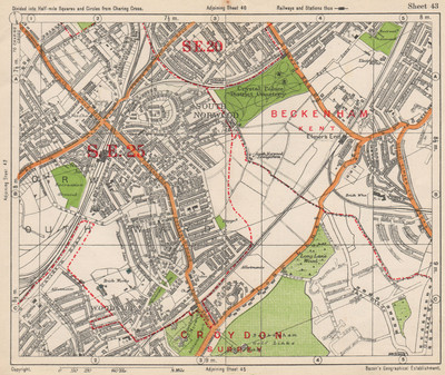 SOUTH EAST LONDON. South Norwood Woodside Elmer's End Anerley. BACON ...
