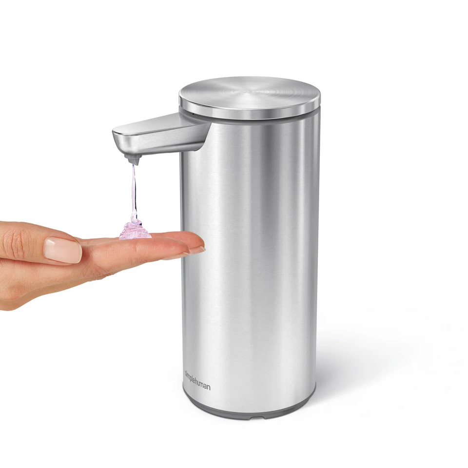 simplehuman 9oz Automatic Soap Dispenser, Touch-Free, Stainless Steel ...