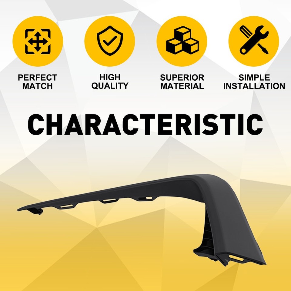 Black Front Left Upper Bumper Trim Cover Molding For 2019-2022 Honda ...