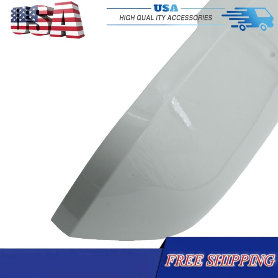 White Rearview Mirror Cover Cap Left Drive Side Fits 2018-2025 ...
