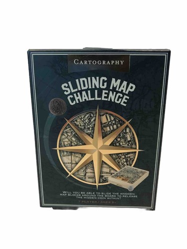 CARTOGRAPHY - WOODEN SLIDING MAP CHALLENGE PUZZLE 1 PLAYER AGES 8+ | eBay