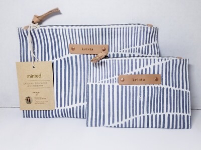 Minted Wavy Catch All Pouch Set - Krista | eBay