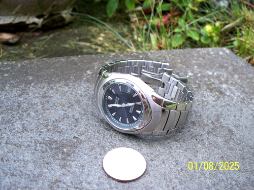 Citizen Eco-Drive Watch Men 38mm Blue Dial Silver Tone Perpetual ...