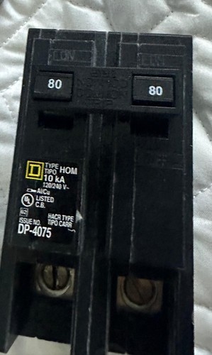 HOM280 HOME LINE 80 AMP PLUG ON CIRCUIT BREAKER | eBay