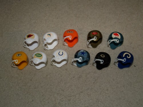 VINTAGE NFL Gumball Machine 1.5" MINI FOOTBALL 11x helmet lot | eBay