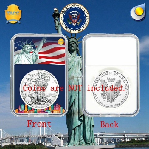 10 X Coin Slab Display Holder Storage 40mm for AMERICAN SILVER EAGLE 1 ...