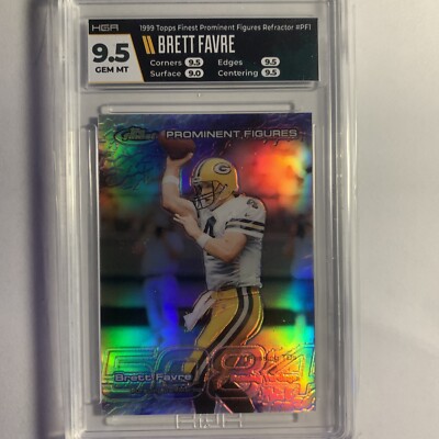 1999 Topps Finest Brett Favre Prominent Figures Refractor Coating /5084 ...