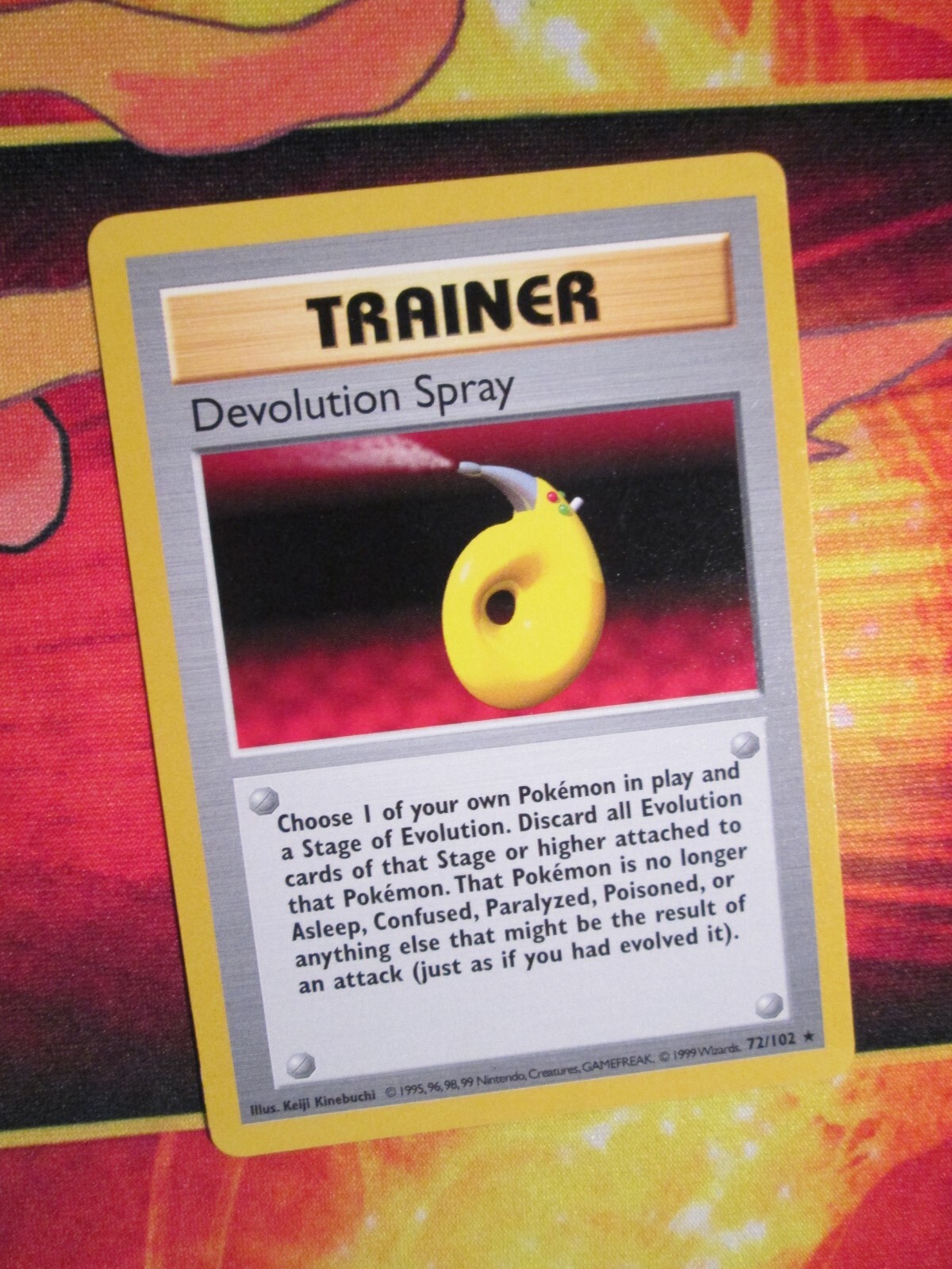 LP (Shadowless) Pokemon DEVOLUTION SPRAY Card BASE Set 72/102 Non-Holo ...