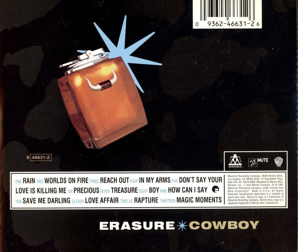 Cowboy by Erasure (CD, Apr-1997, Maverick) 93624663126 | eBay