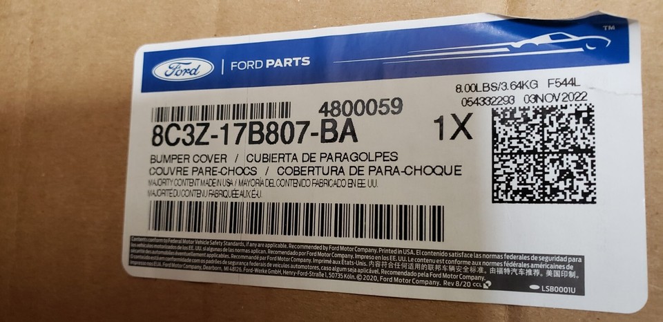 OEM 2008-10 Ford F250-350 Super Duty 1pc Rear Bumper Top Step Pad 8C3Z ...