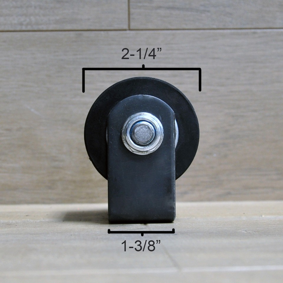 Slide Gate Roller 3" Inch Top Guide Rubber Rolling Metal Door Wheel ...