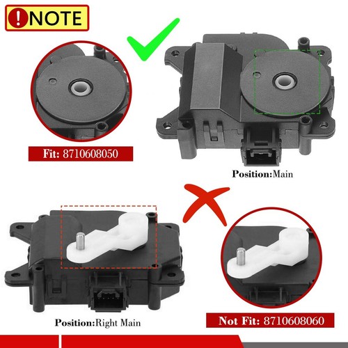 Heater Air Door Actuator Mode for Toyota Sienna 2004-2010 Main 5 Pin ...