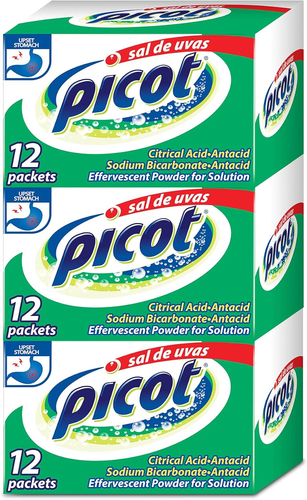 Sal De Uvas Picot, Effervescentl, Powder Solution, Antacid, 3-Pack of ...