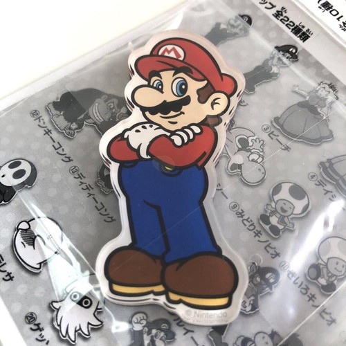 Bandai Super Mario Character Magnets 2 Mario Acrylic Magnet with Memo ...