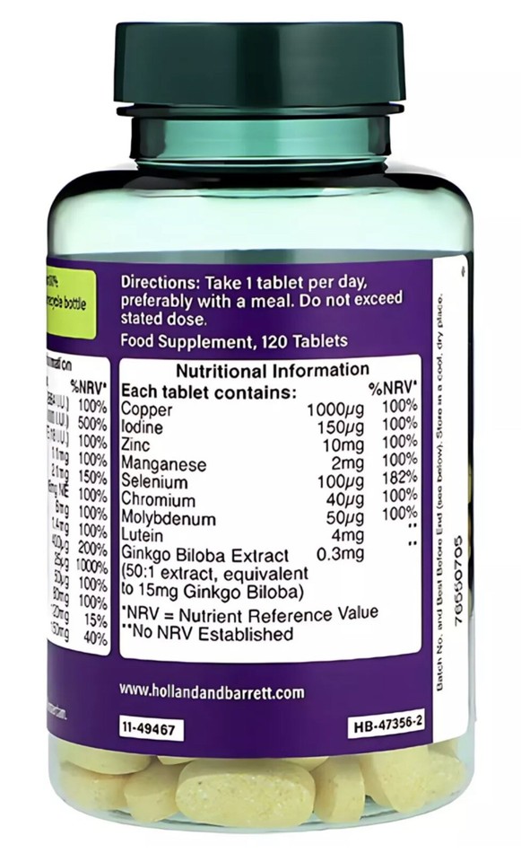 Holland & Barrett ABC-Z For Age 50 + Multivitamins & Minerals Vegan ...