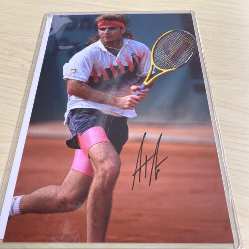 Andre Agassi Tennis Photo with Certificate of Authenticity and ...