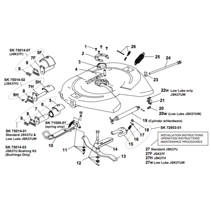 Jost SK 75013-16 5th Wheel Air Handled Major Rebuilt Kit for sale ...