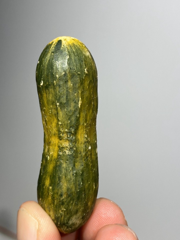 Early Italian Alabaster Stone Alabaster Miniature Cucumber Pickle ...
