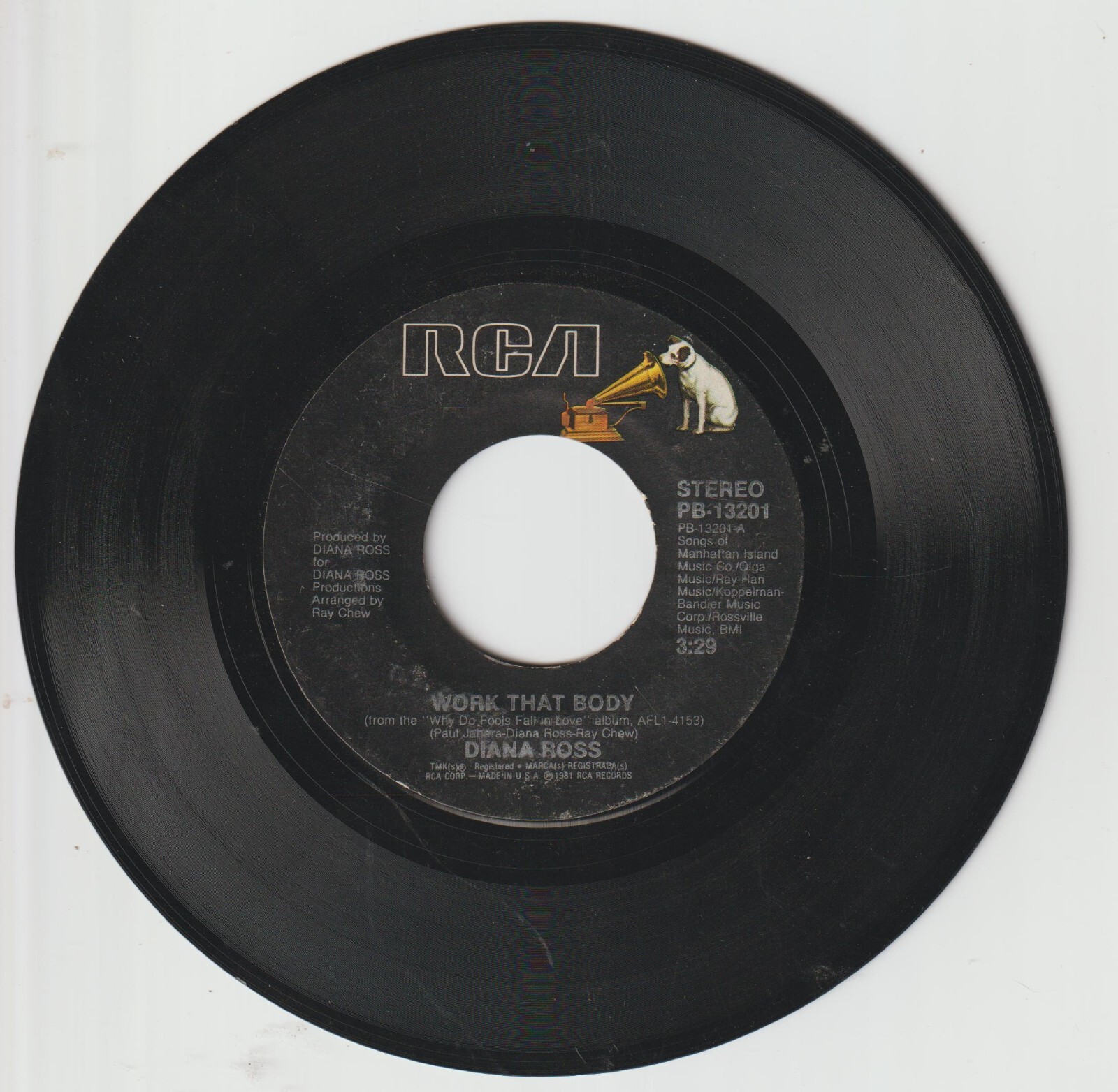 DIANA ROSS: WORK THAT BODY/TWO CAN MAKE IT VG+ PB-13201 45 RPM | eBay