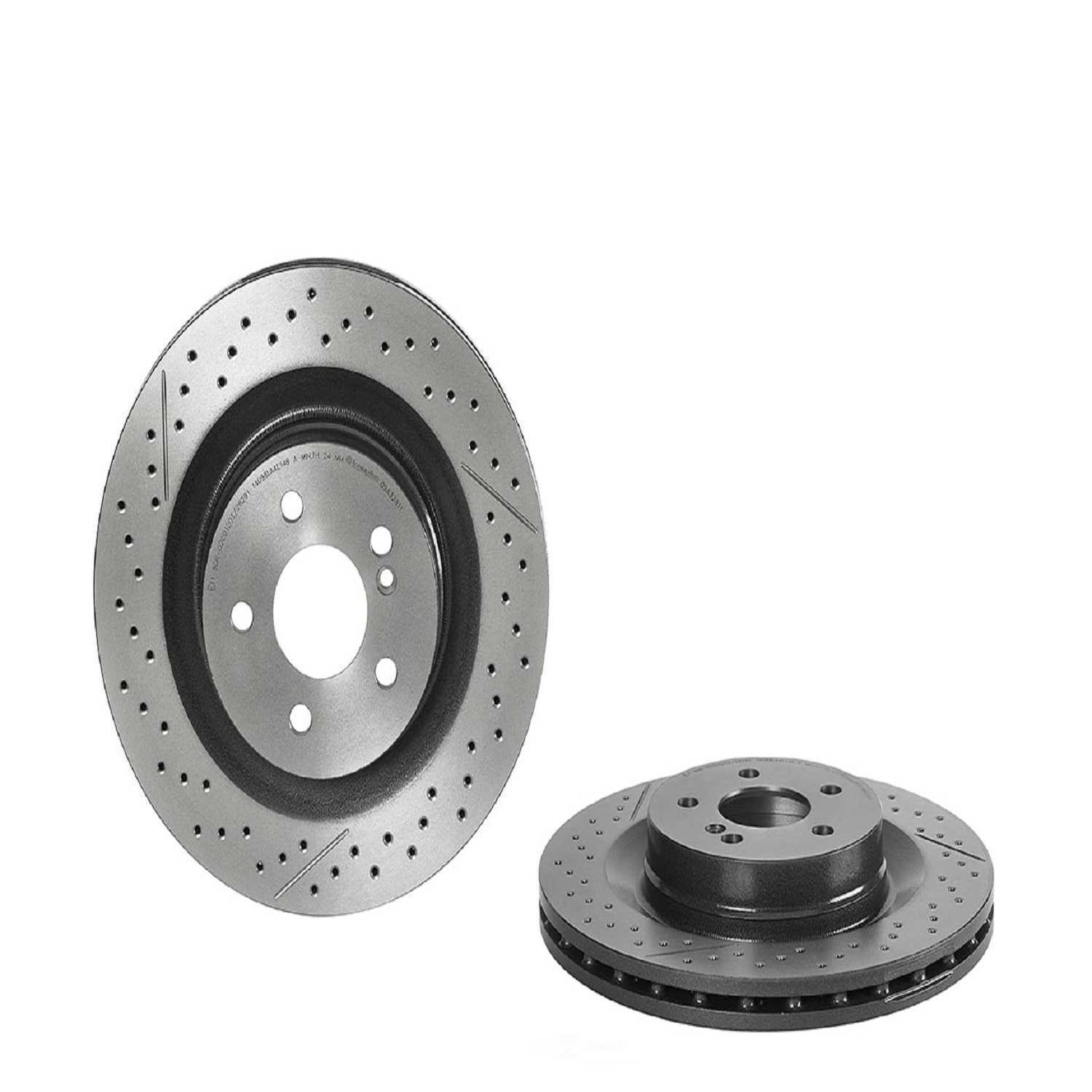 Disc Brake Rotor-Base Rear Brembo 09.A326.11 fits 2008 Mercedes C63 AMG ...