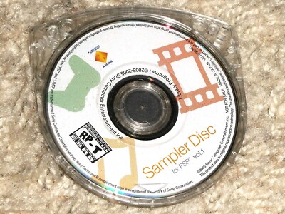 Sampler Disc Vol. 1 2005 for Sony PlayStation Portable PSP Video Clear ...