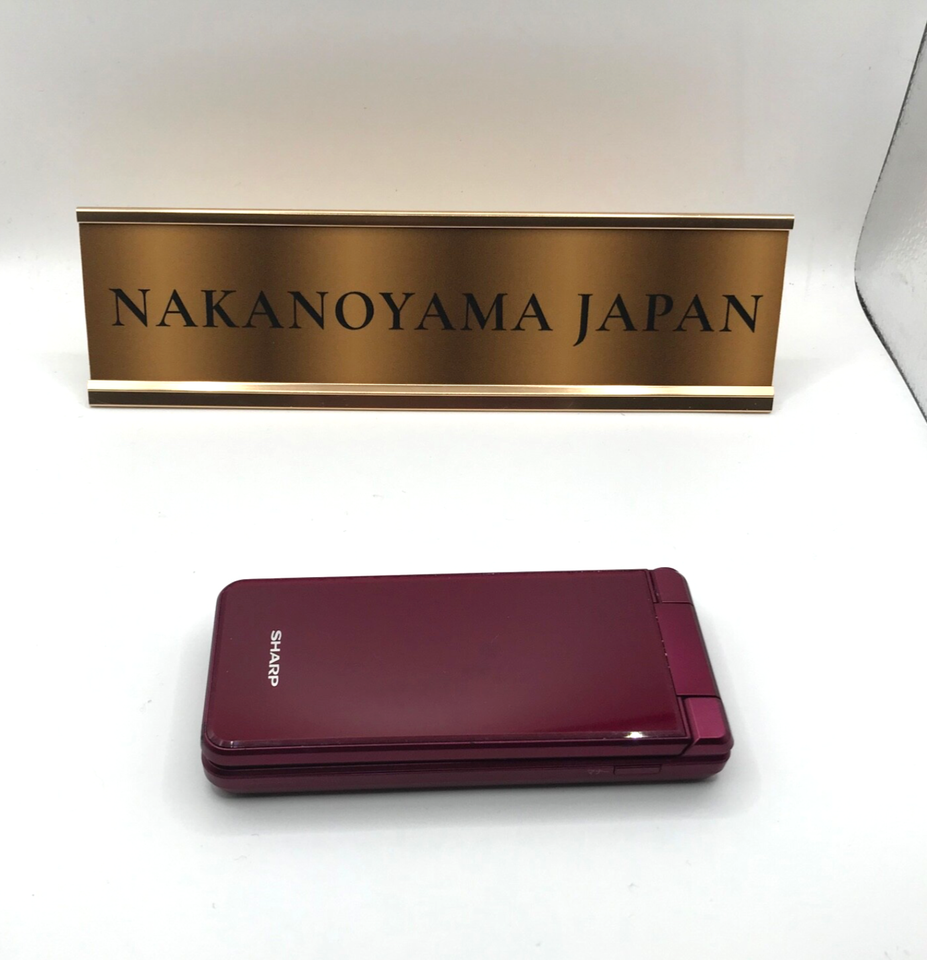 SHARP AQUOS KEITAI RED SH-N01 Android Flip Phone Unlocked 601SH Used ...