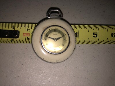 Ingraham Pocket Watch Rare Old Brass Wind Up Nonworking Vintage Worn ...