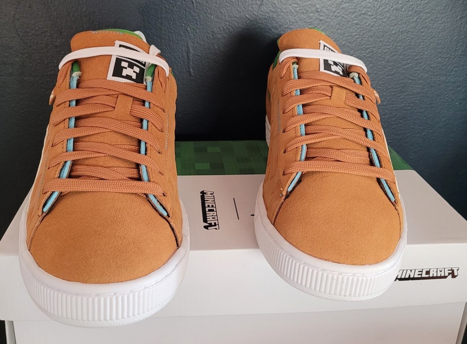 NEW AUTHENTIC PUMA SUEDE x MINECRAFT SHOES MEN'S US 12 | eBay