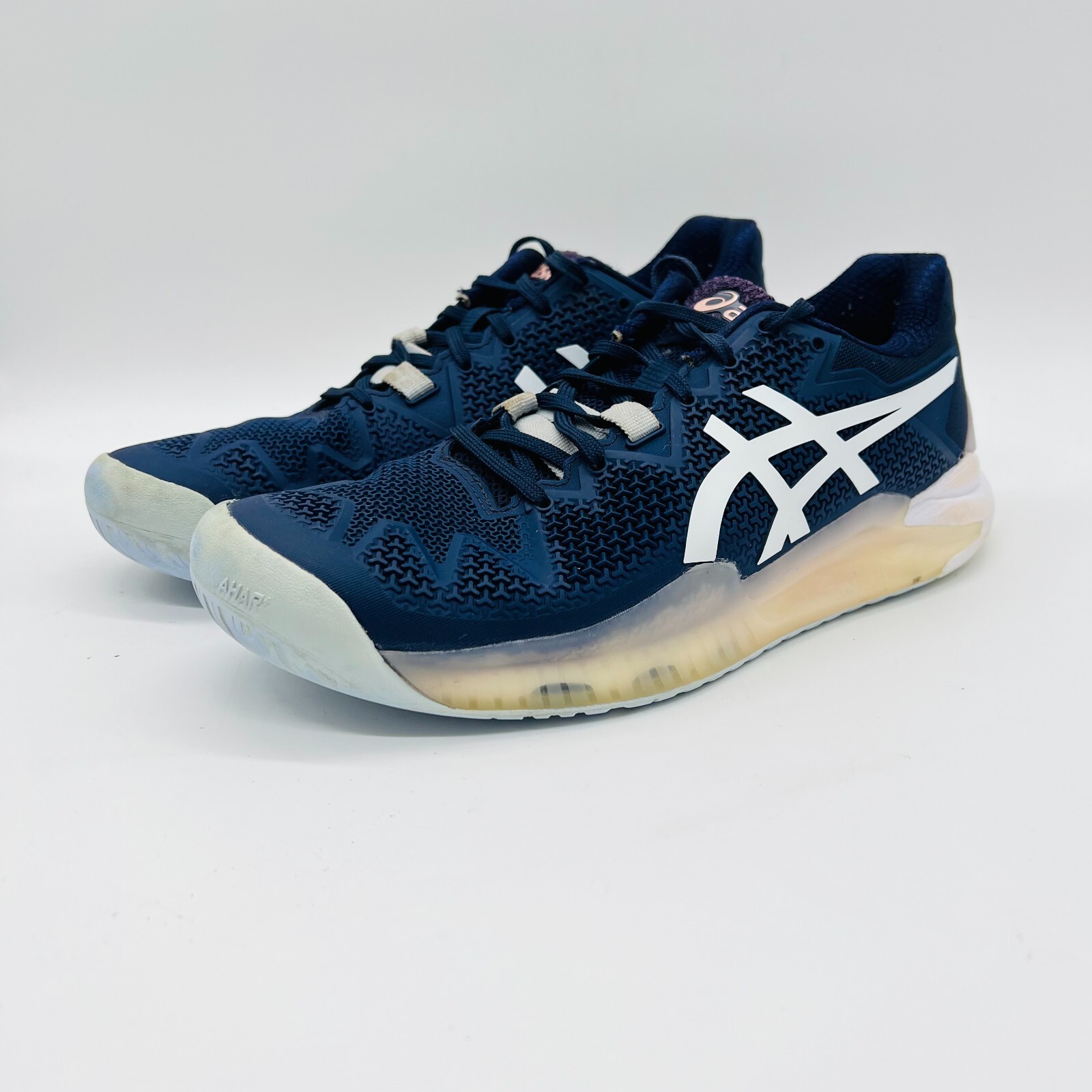 Asics Gel Resolution 8 Womens 7.5 Blue Tennis Gym Sho… - Gem
