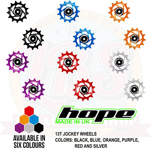 Hope Derailleur Jockey Wheel 11T, 12T, 13T, 14T/12T - All Options - New ...