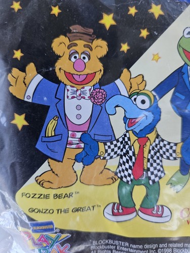 The Muppets Fozzie Bear Promo Plush 1998 Blockbuster Play Pak New in ...