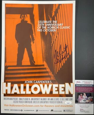 Nick Castle Signed Halloween 11x17 Poster K Autograph Michael Myers JSA ...