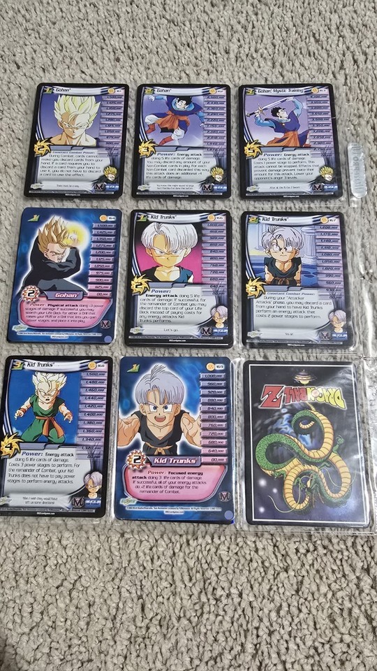 DBZ CCG Buu Saga Personality Card Lot Goku Gohan Majin Buu Rare Dragon ...