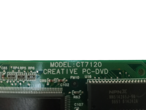 Creative CT7120 DXR2 PC-DVD PCI Dual VGA SPDIF 6-pin Mini DIN Video ...