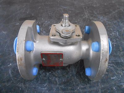 APOLLO 87A20524 CF8M STEEL CLASS 150 1" ONE PIECE FLANGED BALL VALVE NO ...