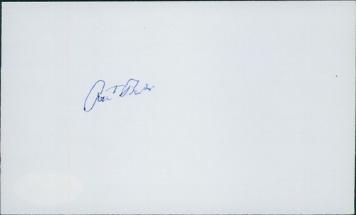 Rex Barber WWII Ace Fighter Pilot Signed 3x5 Index Card JSA ...