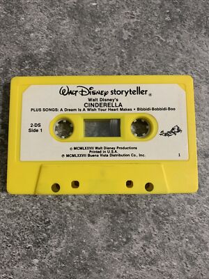 Walt Disney Storyteller Cinderella/It’s A Small World Cassette Tape | eBay